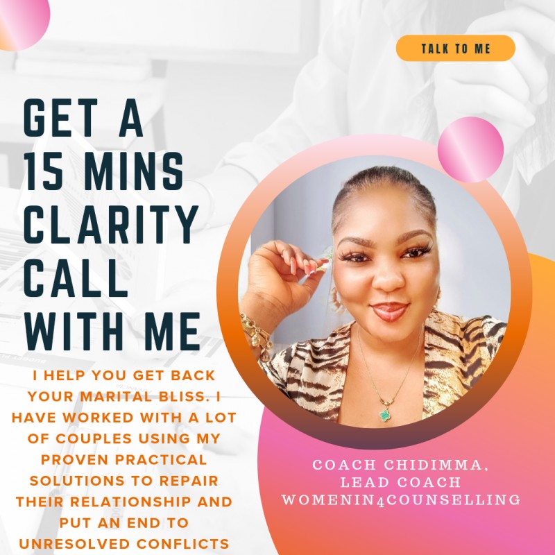 Buy 15 MINUTES CLARITY CALL by Womenin4counselling on Selar