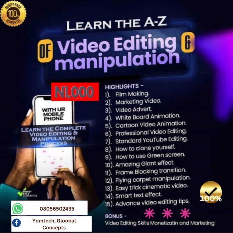 Buy Mobile Video Editing Course by Adedoja Abayomi E on Selar