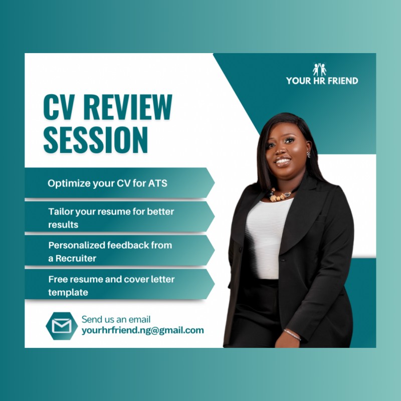 Buy CV Review with Your HR Friend by Ebunoluwa Helen on Selar