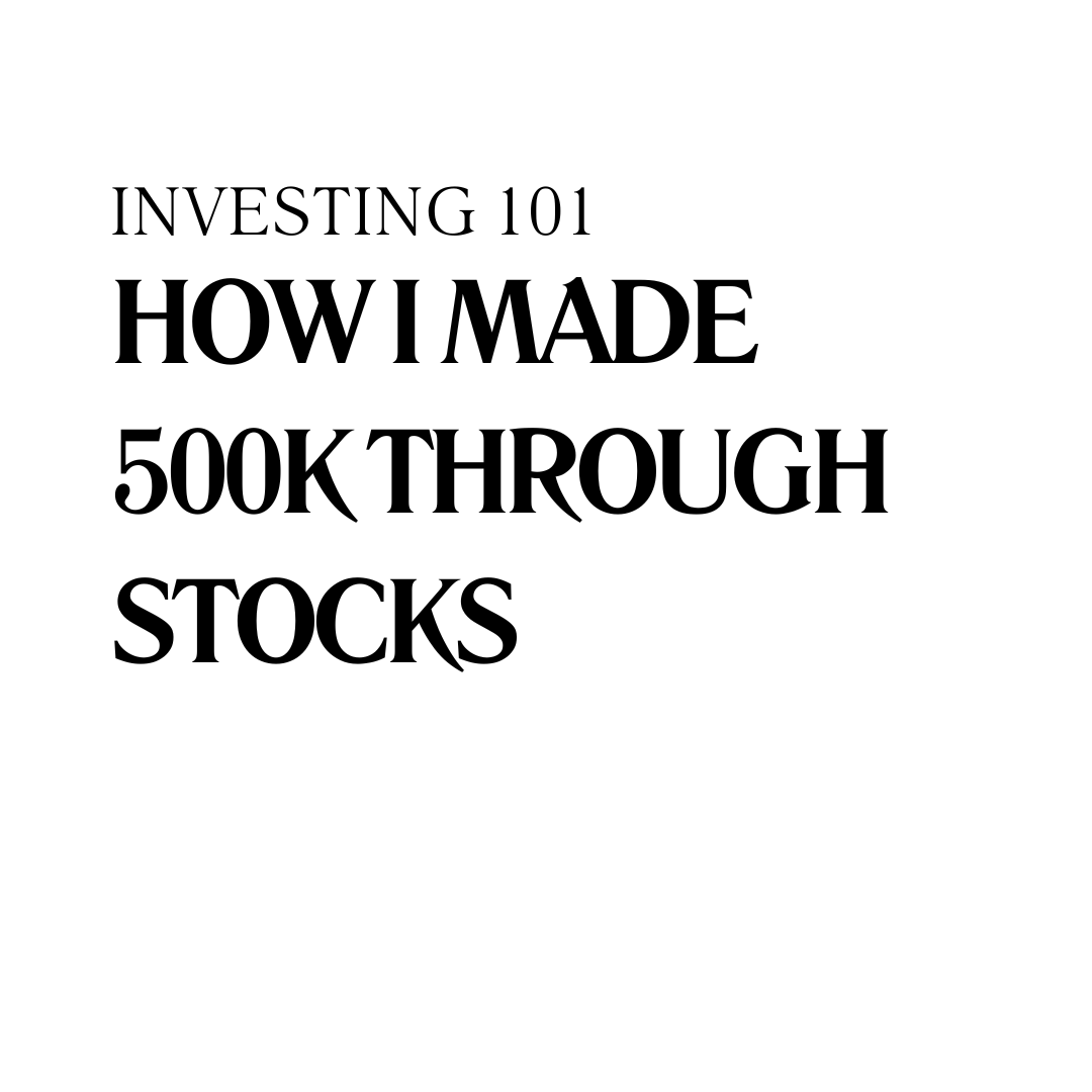 Buy Investing 101: How I made 500k through stocks by Your Personal ...