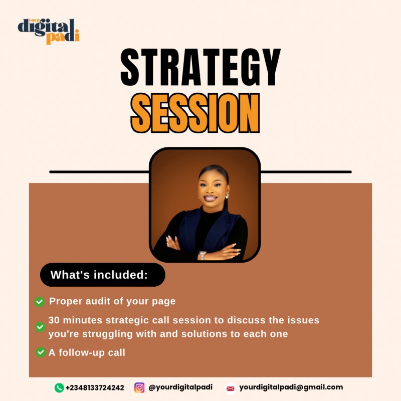 Buy STRATEGY SESSION by Your Digital Padi on Selar