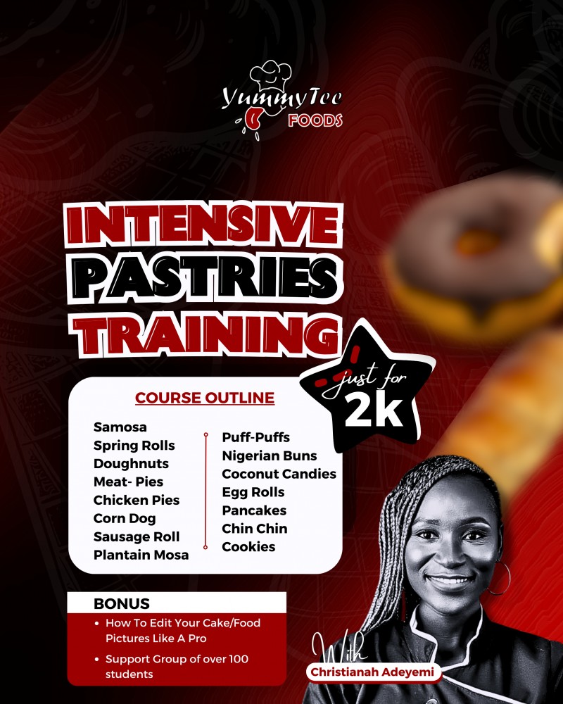 Buy ULTIMATE PASTRIES COURSE (UPC) by Christianah Taiwo Adeyemi on Selar
