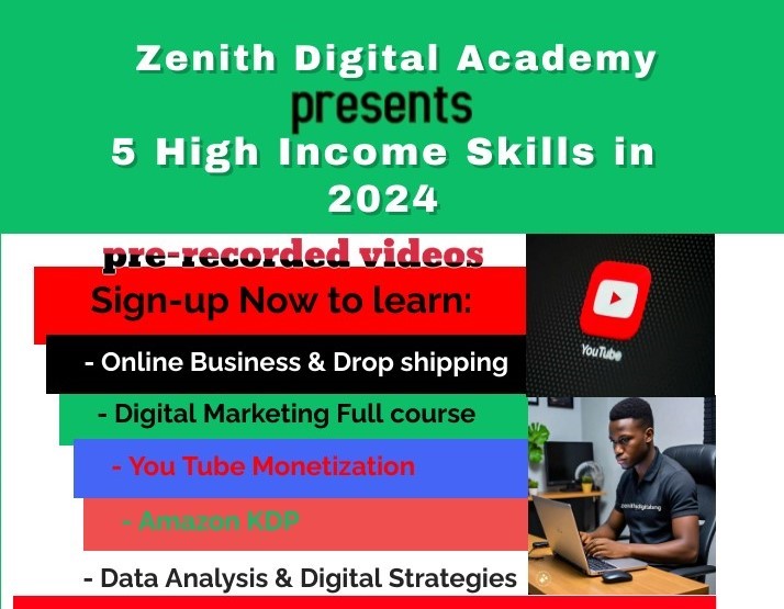 Buy 5 ESSENTIAL ONLINE BUSINESS SKILLS (5 -IN - 1 PRE-RECORDED VIDEO PACKAGE) by ZENITH DIGITALS ...