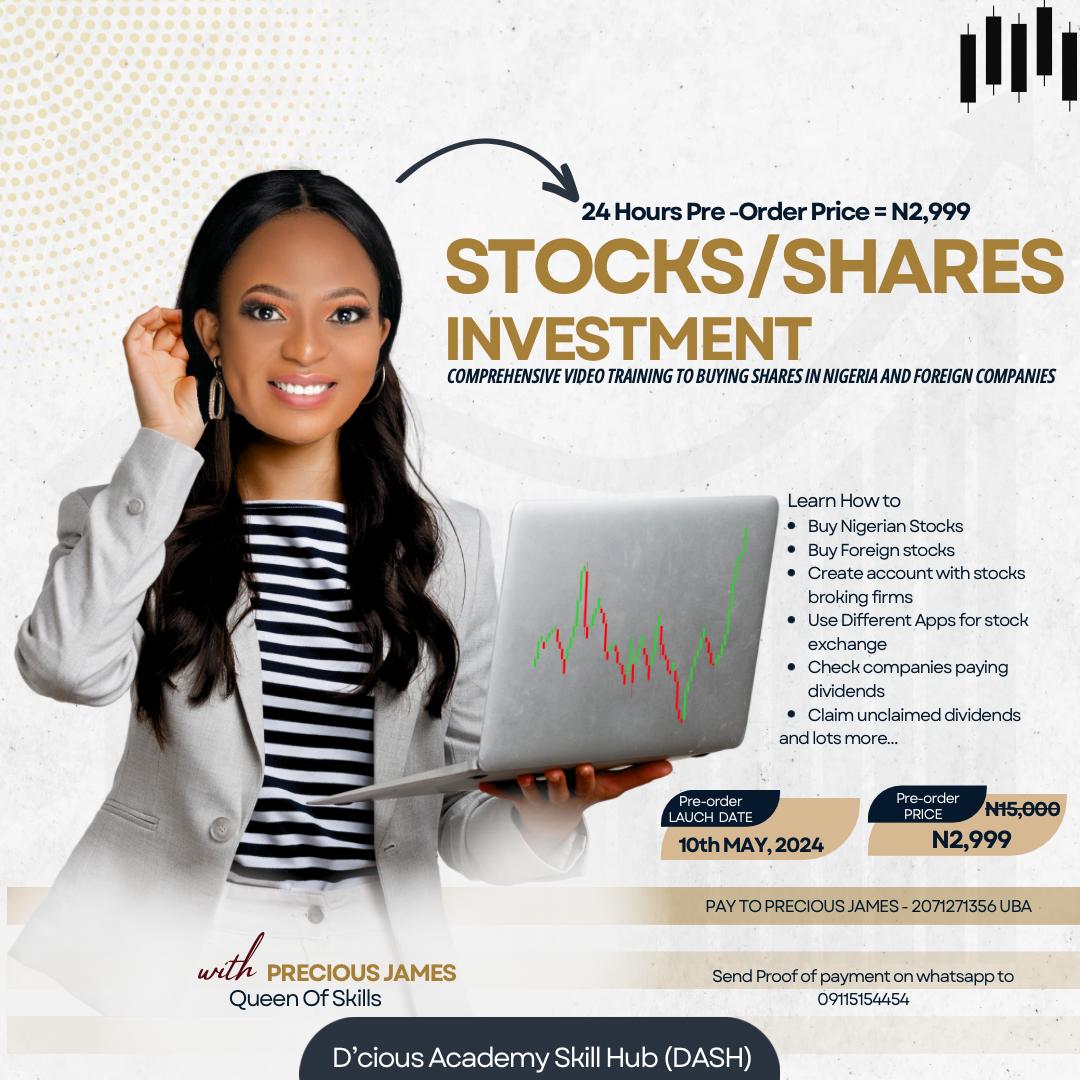 Buy Shares/Stock Investment Course by Precious James on Selar