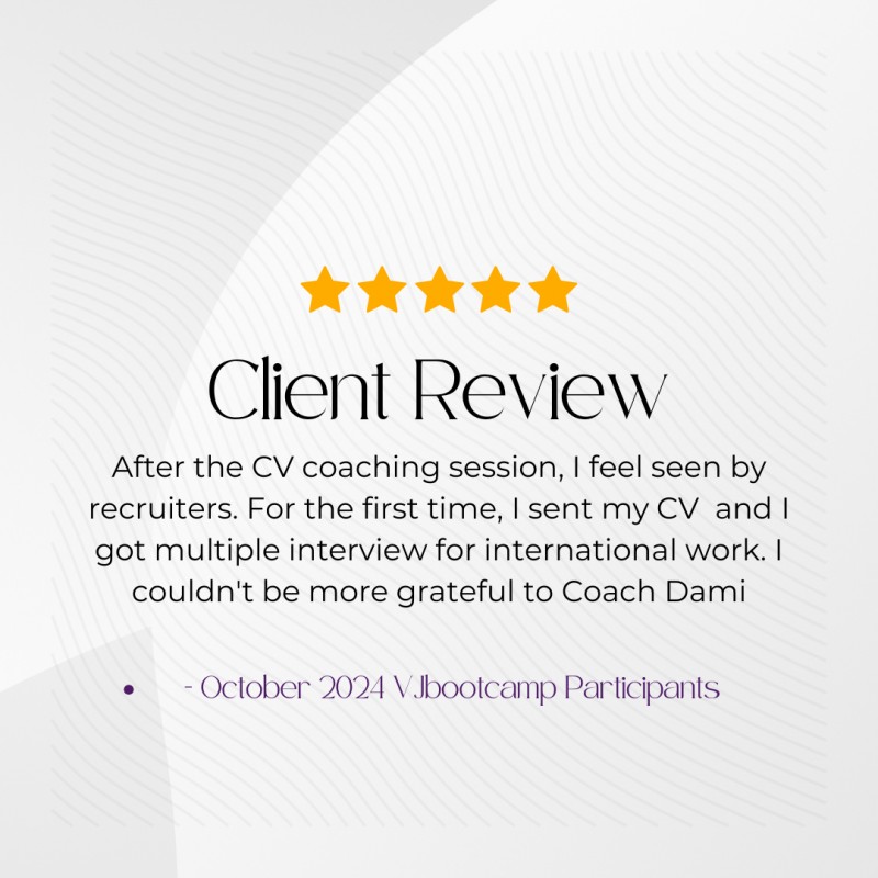 Buy CV review by Damilola Ade on Selar