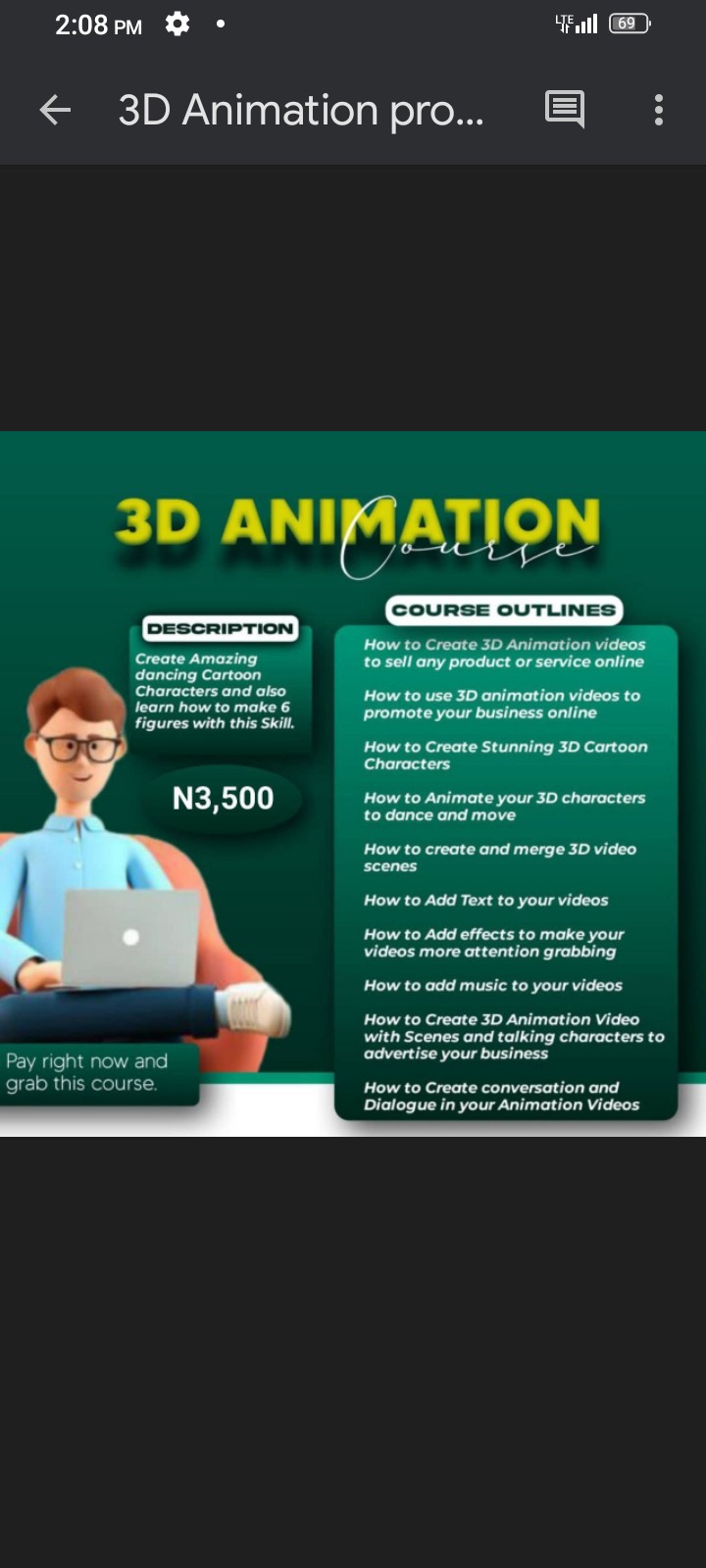 Buy 3D Animation Course by Abhietor Marvelous on Selar