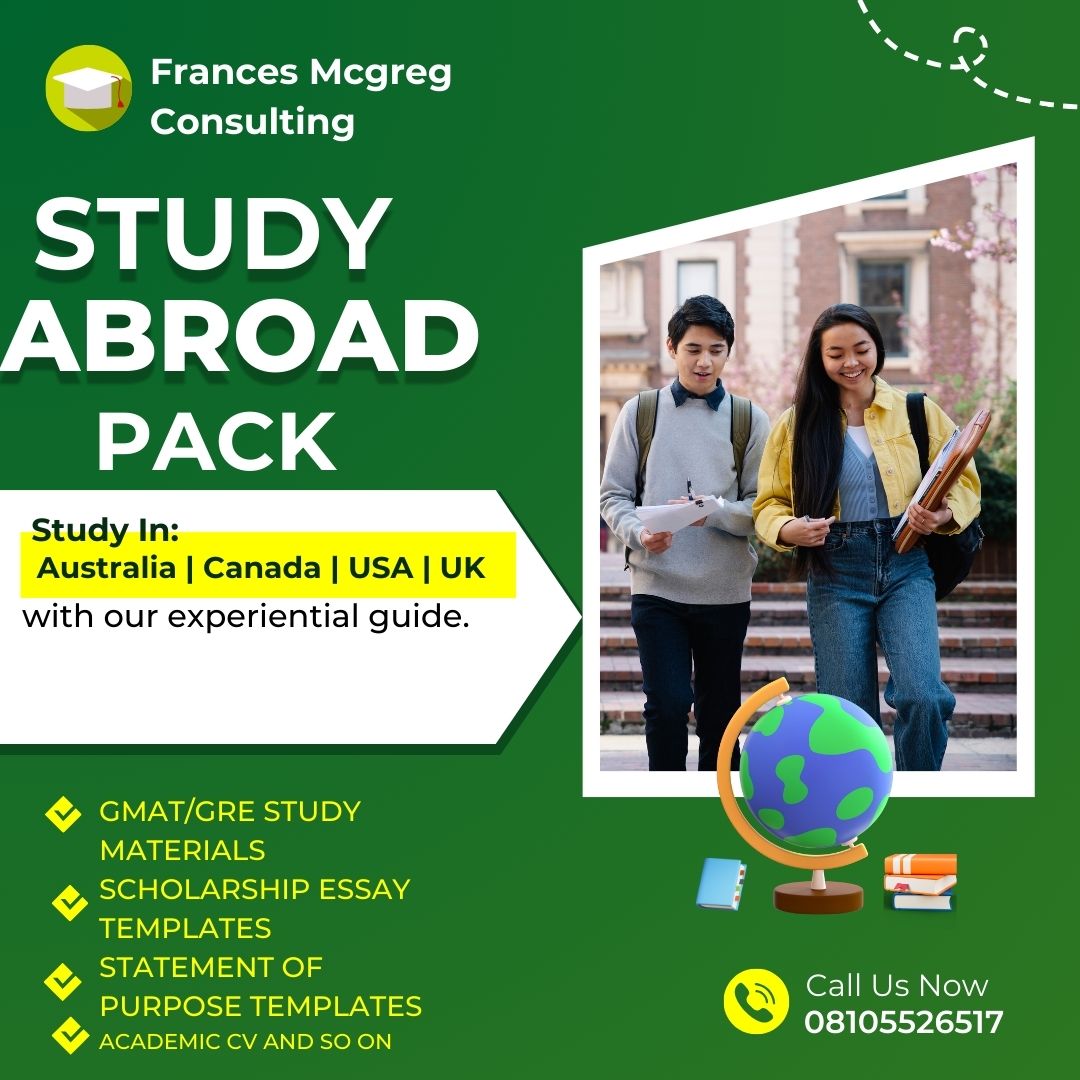 Buy Study Abroad pack by Abimbola Oke on Selar