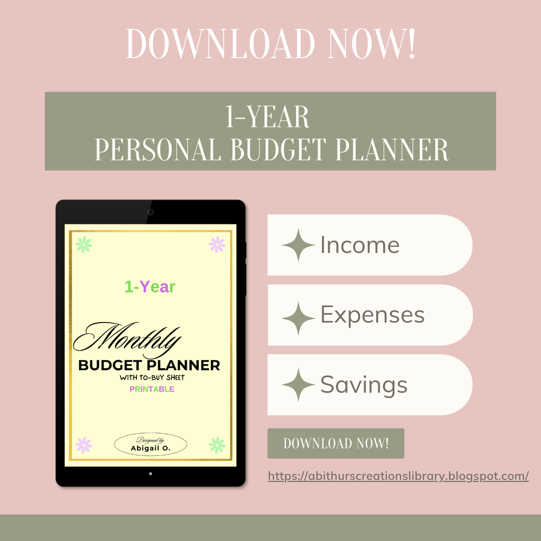 Buy 1-Year Personal Monthly Budget Planner with To-Buy Sheets by ...