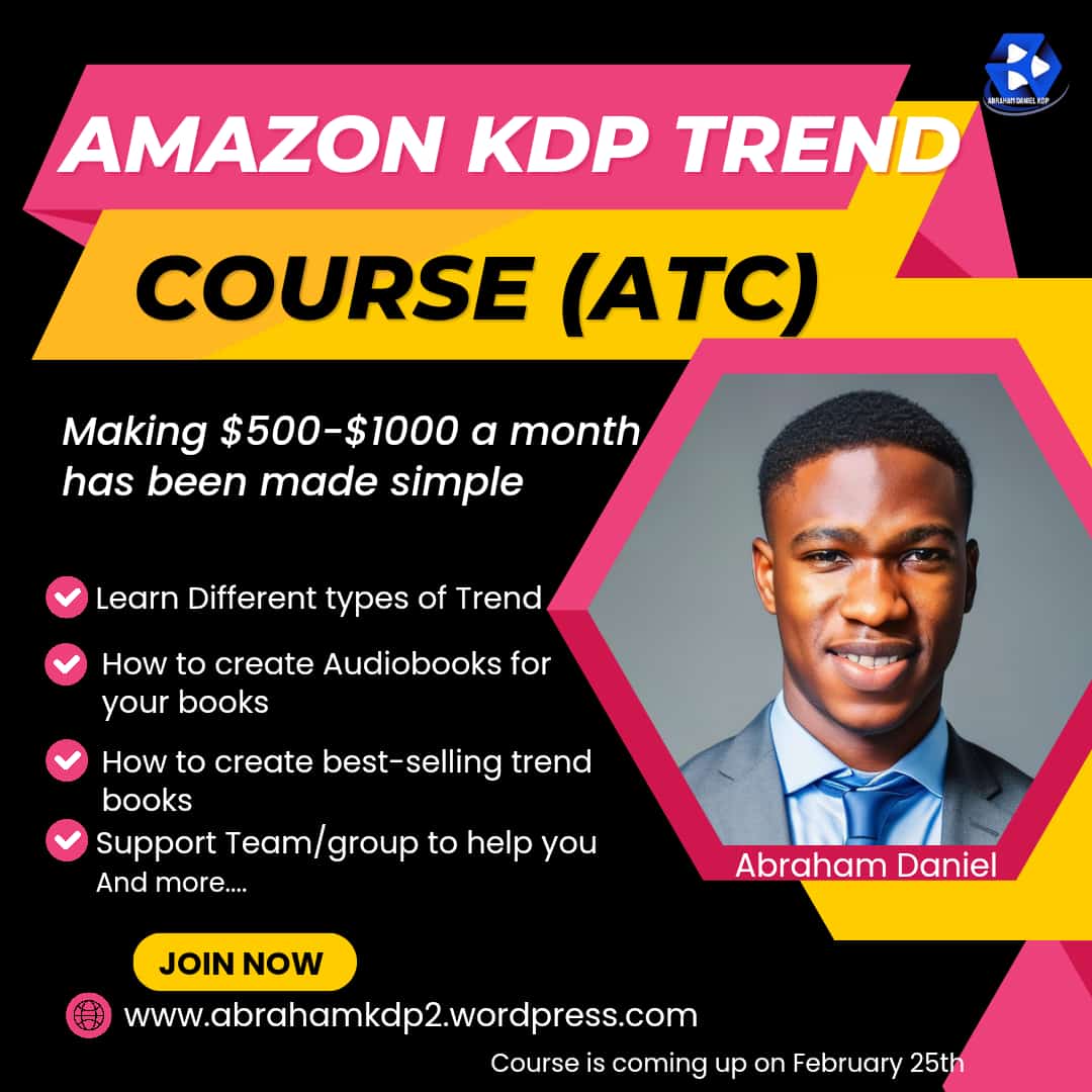 Buy Amazon KDP Trend Course (ATC) by Abraham Daniel (General_Coach) on ...