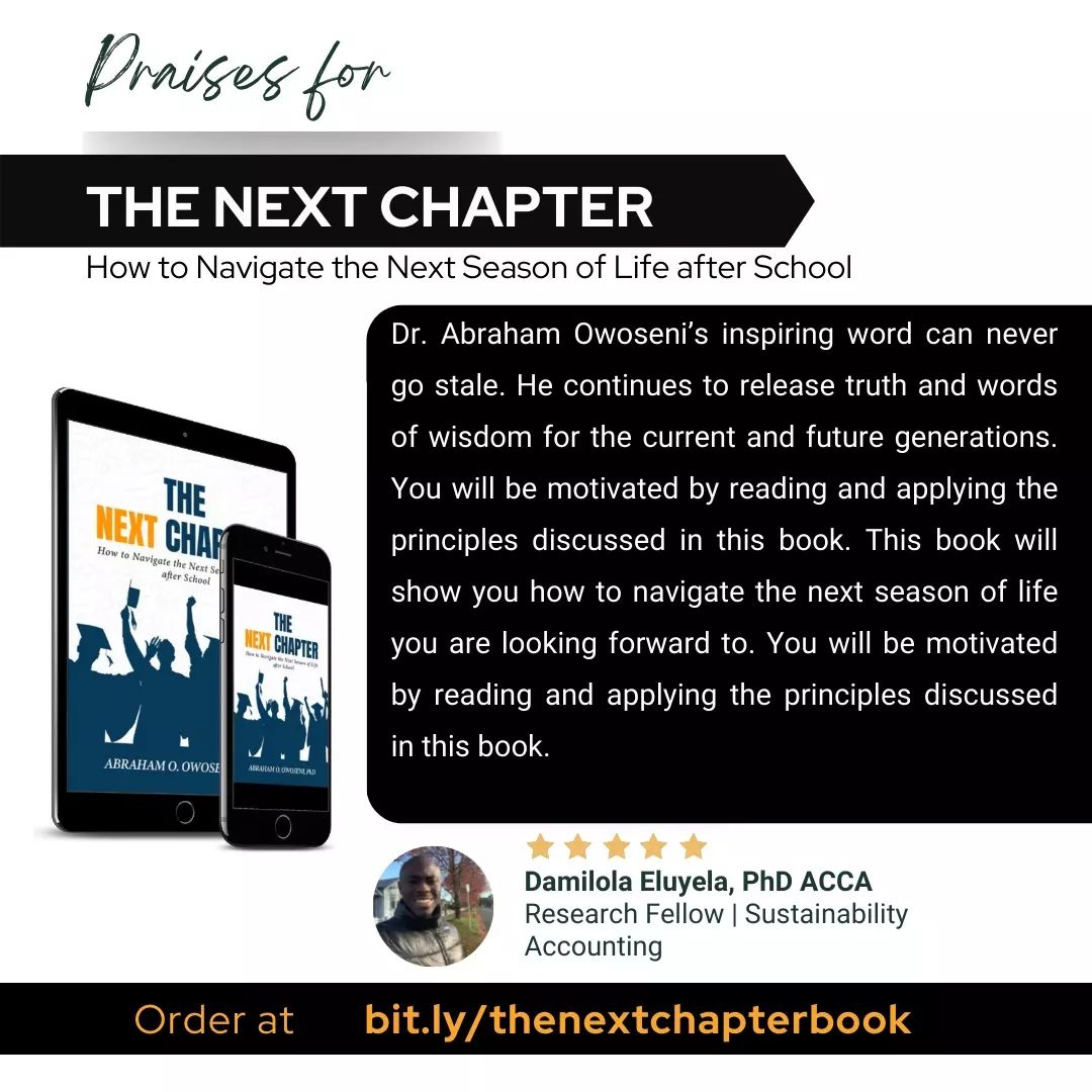 Buy "The Next Chapter: How to Navigate the Next Season of Life After School" [ebook] by Abraham ...