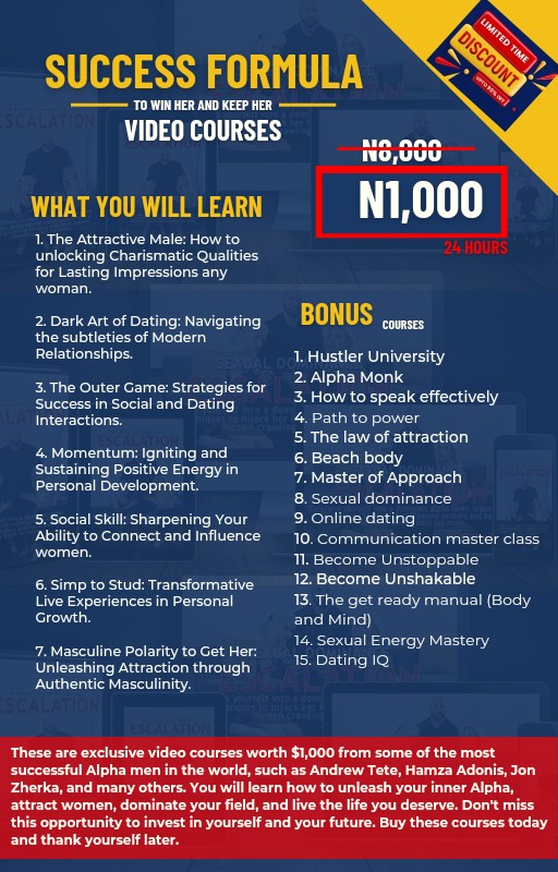 Buy SUCCESS FORMULA TO WIN HER AND KEEP HER by Abubakar Isris on Selar