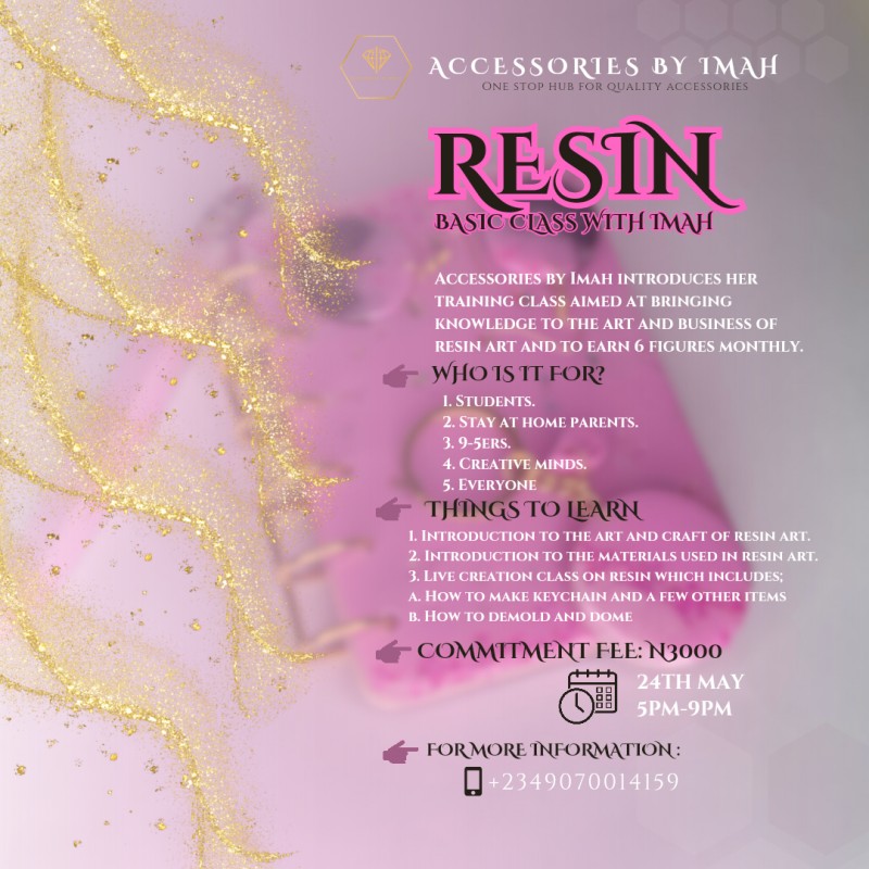 Buy Resin basic class with Imah by Accessories By Imah on Selar