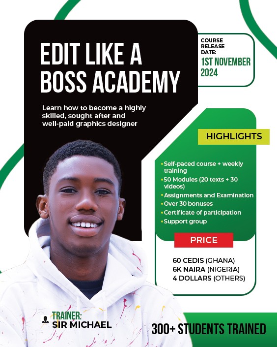 Buy EDIT LIKE A BOSS by Adabah Junior on Selar
