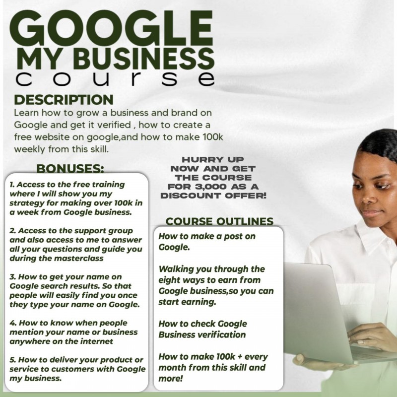 Buy Google my business course by Adedeji Adedipupo Ayomide on Selar