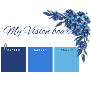Get Vision Board Template (Blue) by Adedolapo Adu on Selar