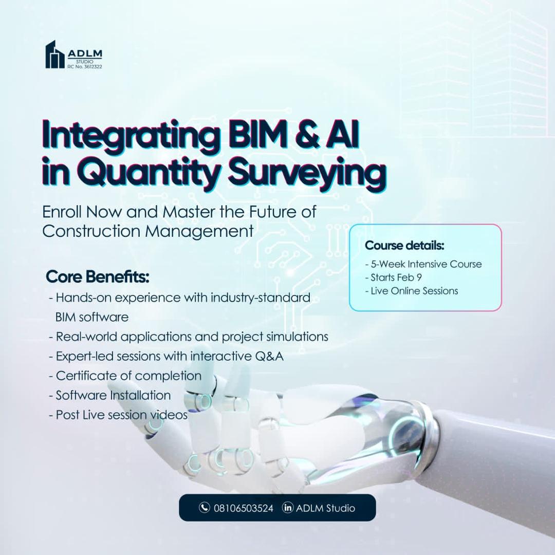 Buy Master BIM & AI in Quantity Surveying with ADLM! by Adedolapo ...