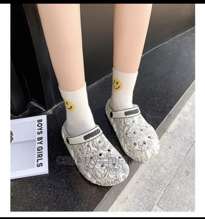 Buy New Graffiti Design Pvc Crocs by Ademola Adedayo on Selar