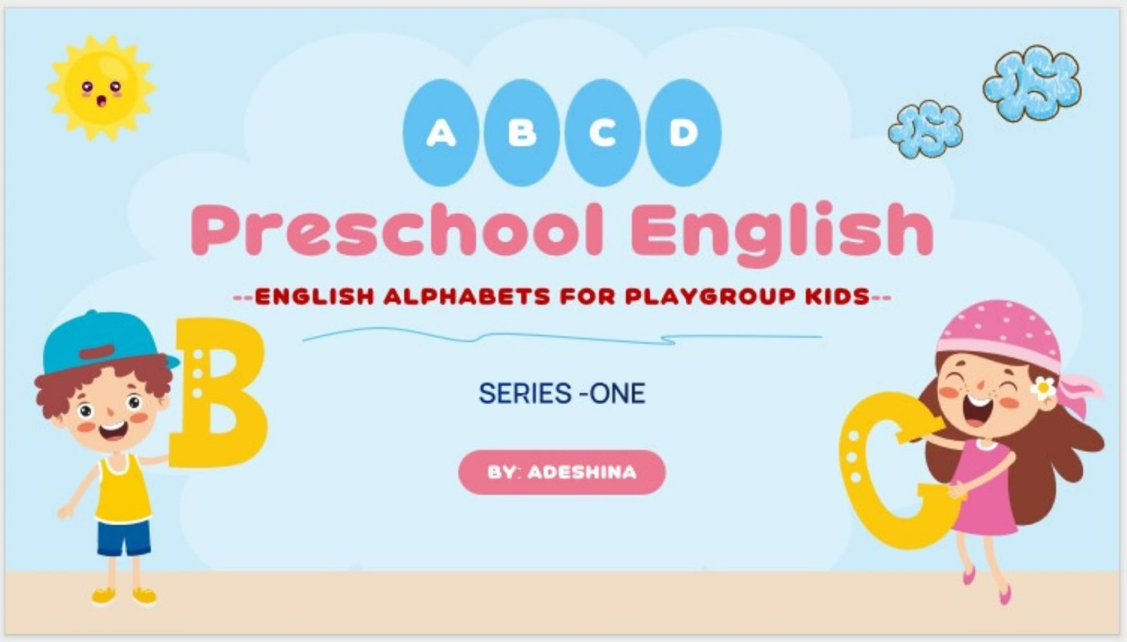 Buy Preschool English Alphabets for Kids by Adeshina Adebayo on Selar