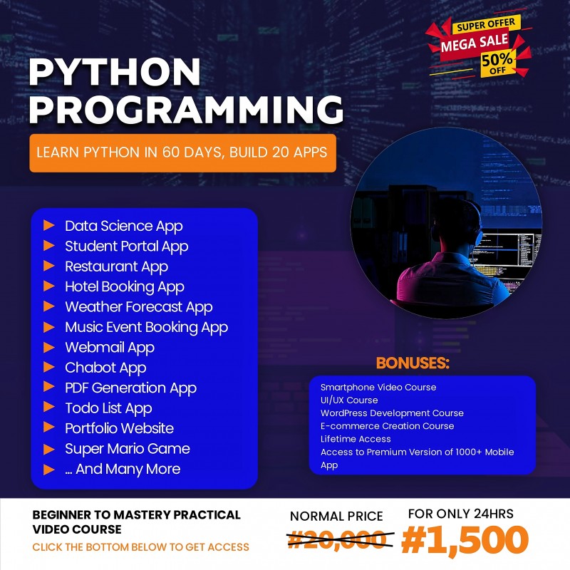 Buy Python Programming by Adeyemi Adeniyi Joshua on Selar