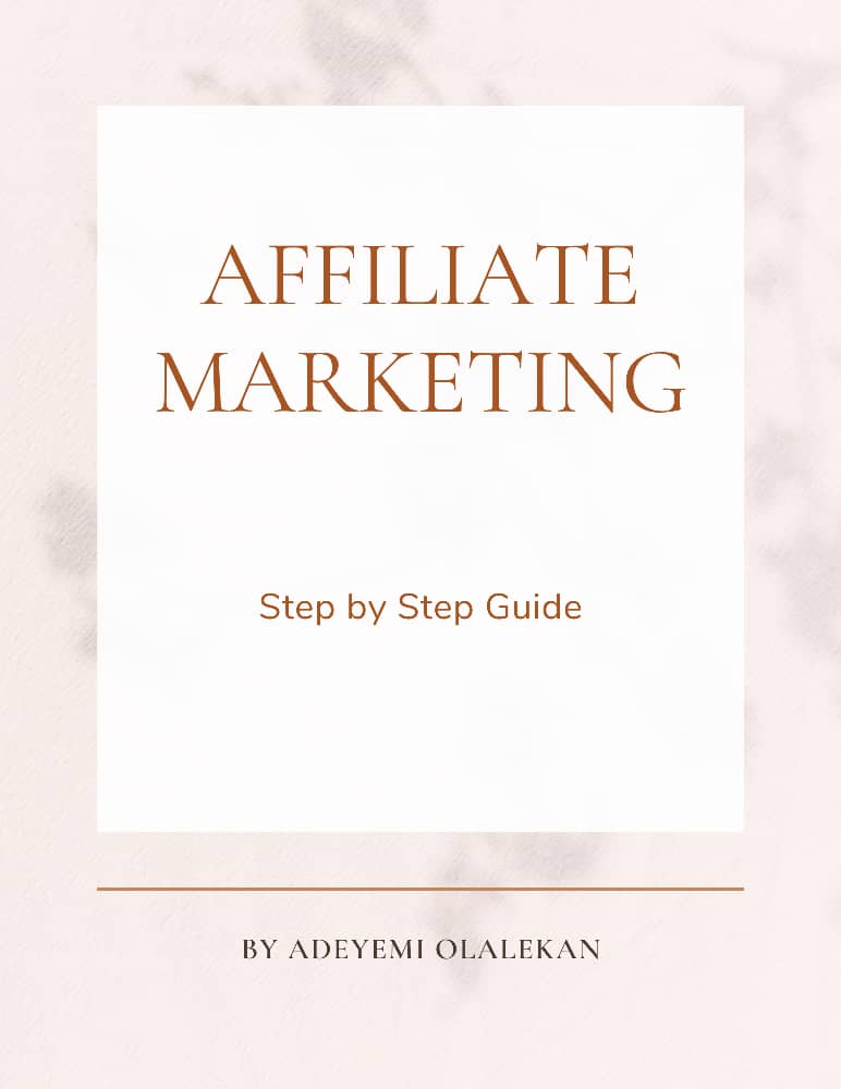 Buy Affiliate Marketing, Beginner guide by Adeyemi Olamilekan on Selar