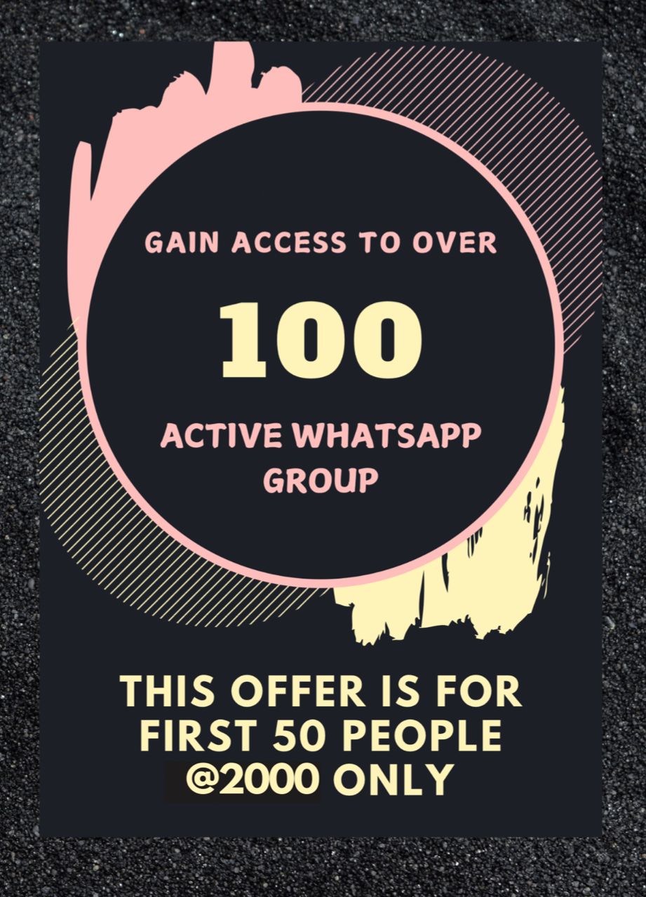 Buy Gain Access to over 100 Whatsap Groups by Adeyemo Olawunmi Ruth on Selar
