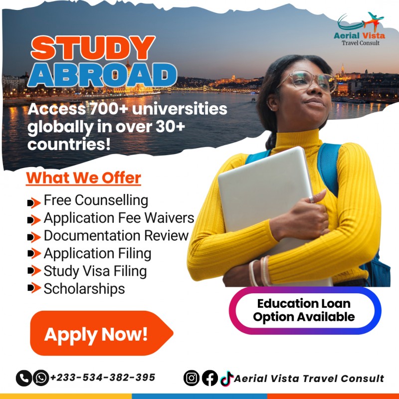 Buy Study Abroad Application by Aerial Vista Travel Consult on Selar
