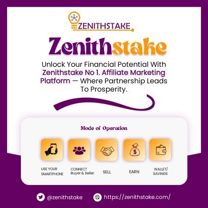Buy Zenithstake Affiliate Marketing by Eveci Jamony on Selar