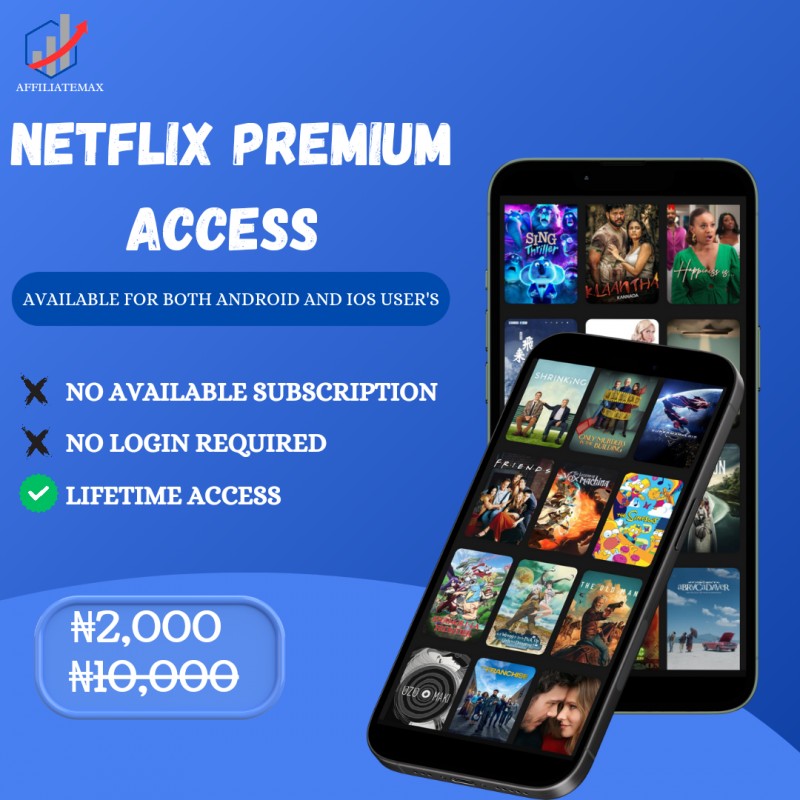 Buy NETFLIX PREMIUM ACCESS by AFFILIATEMAX on Selar