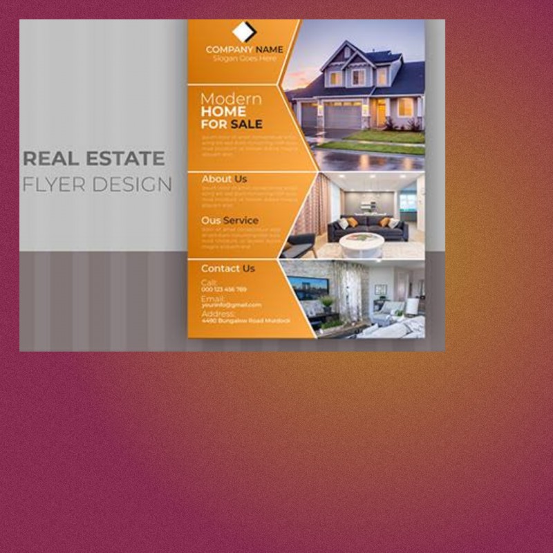 Buy Real estate signboard flyer design by Agm Class on Selar