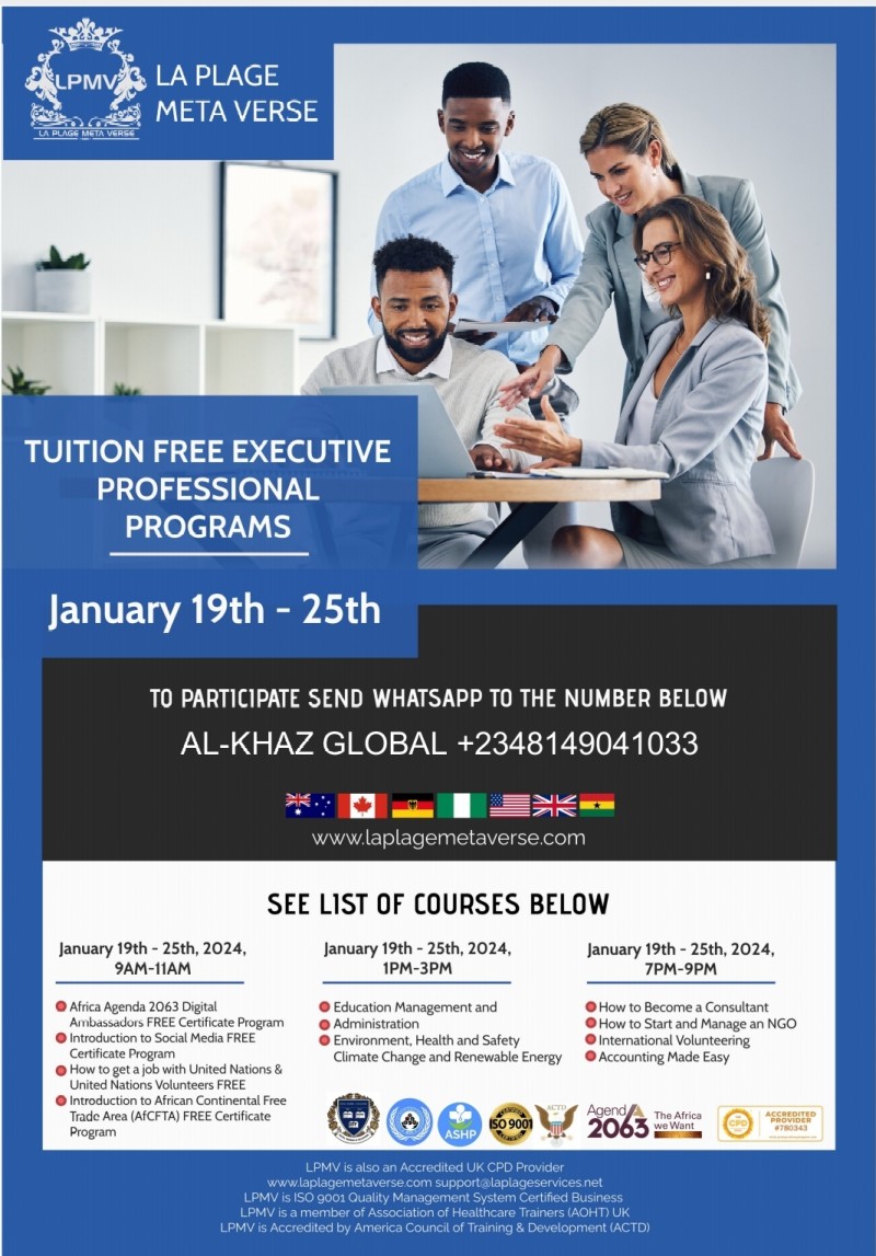 Buy CERTIFICATE IN EXECUTIVE COURSES by AL-KHAZ GLOBAL RESOURCES on Selar