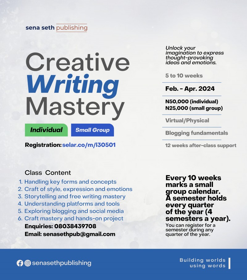 Buy Become a Creative Writer by The Sena Seth Company on Selar