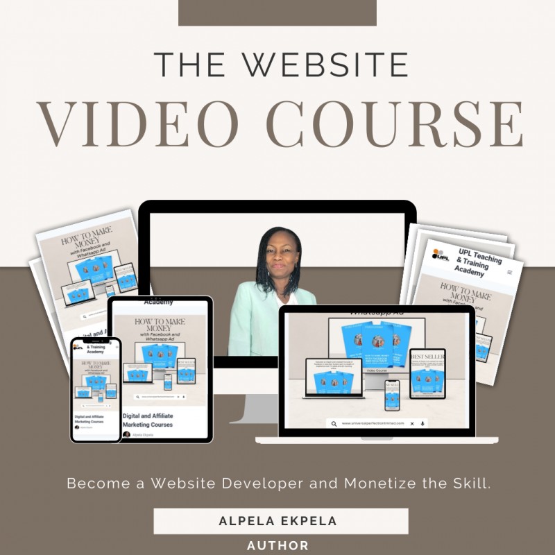Buy Video Course How To Create A Website Masterclass 1 3 By Alpela Ekpela On Selar