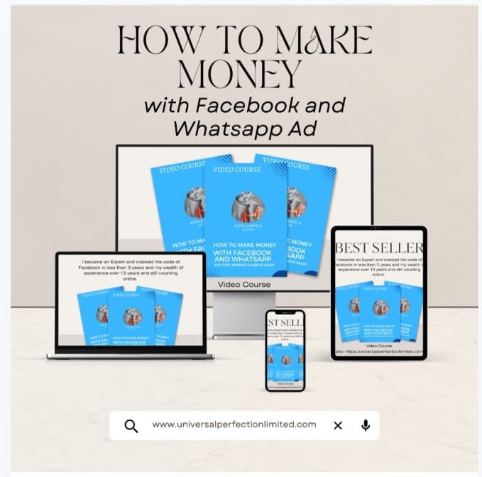 Buy Video Course - How to make money with Facebook and Whatsapp Ad by ...