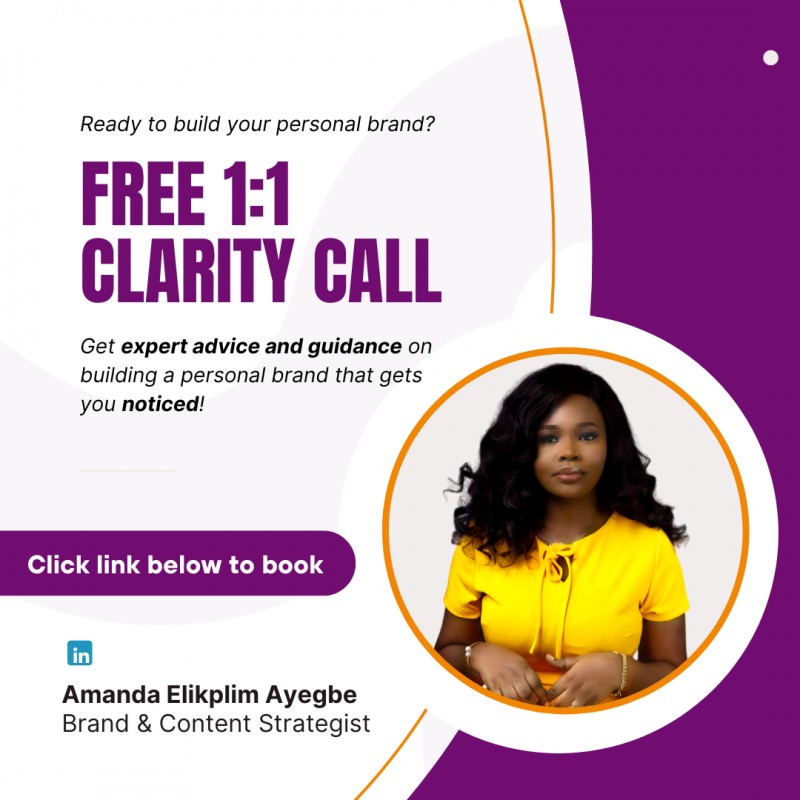 Get Free 1:1 Clarity Call by Amanda Elikplim Ayegbe on Selar