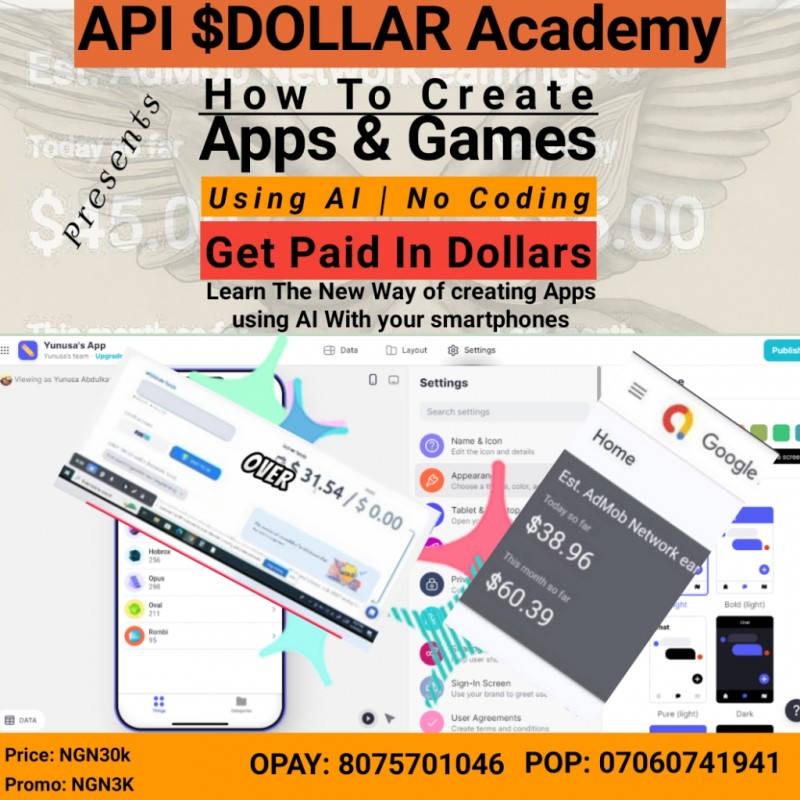 Buy API $DOLLAR ACADEMY by YUNUSA ABDULKAREEM on Selar