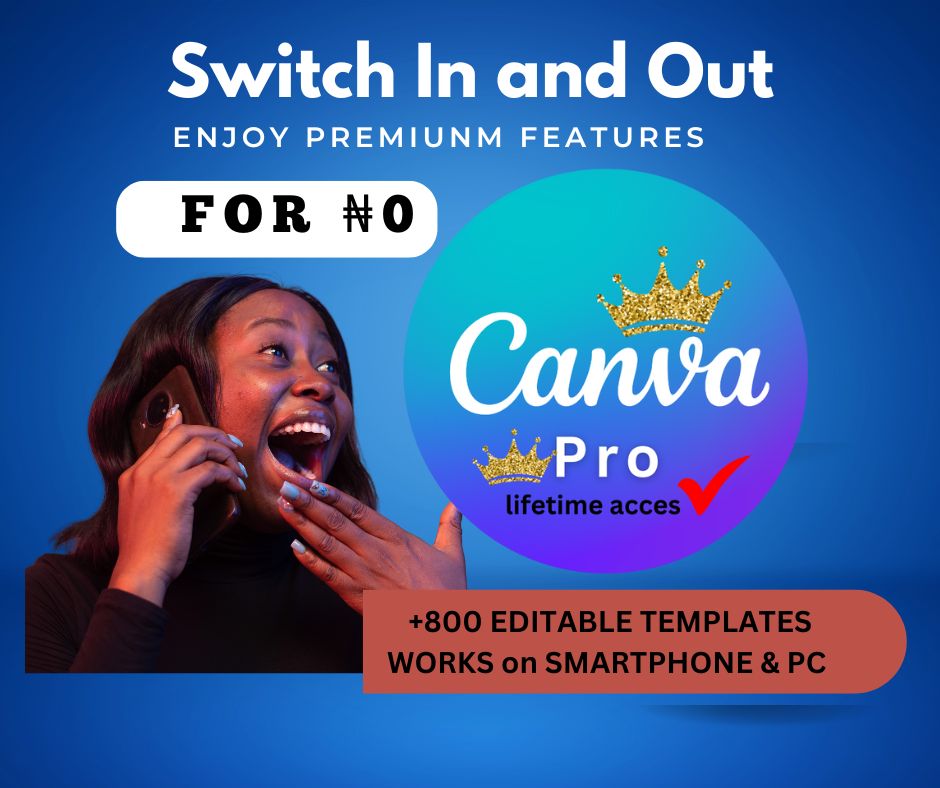 Get Free Canva Pro Lifetime Access by Anita Nnene on Selar
