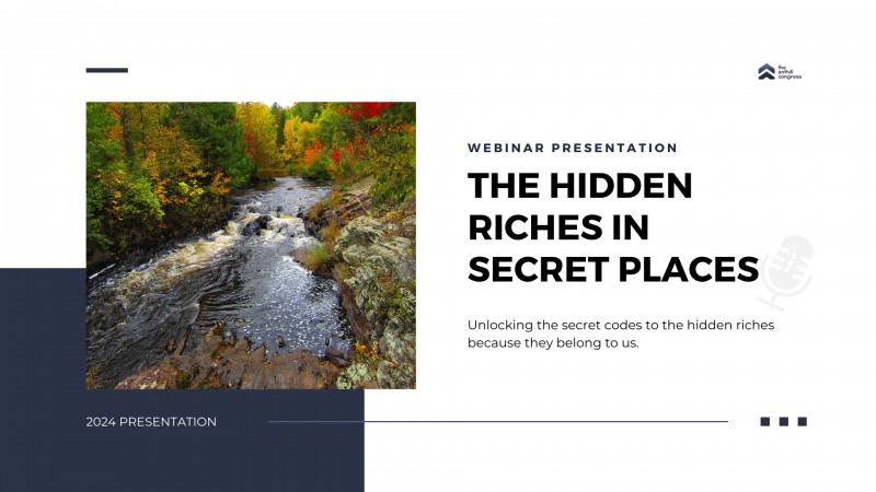 Buy THE HIDDEN RICHES IN SECRET PLACES (MINI RESOURCE DOCUMENT) by ...