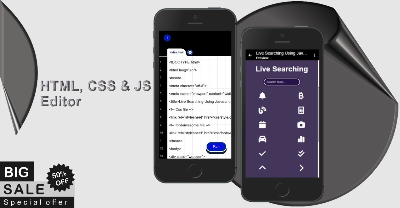 Buy Android JavaScript, HTML and CSS Editor | Front-End Project by ...