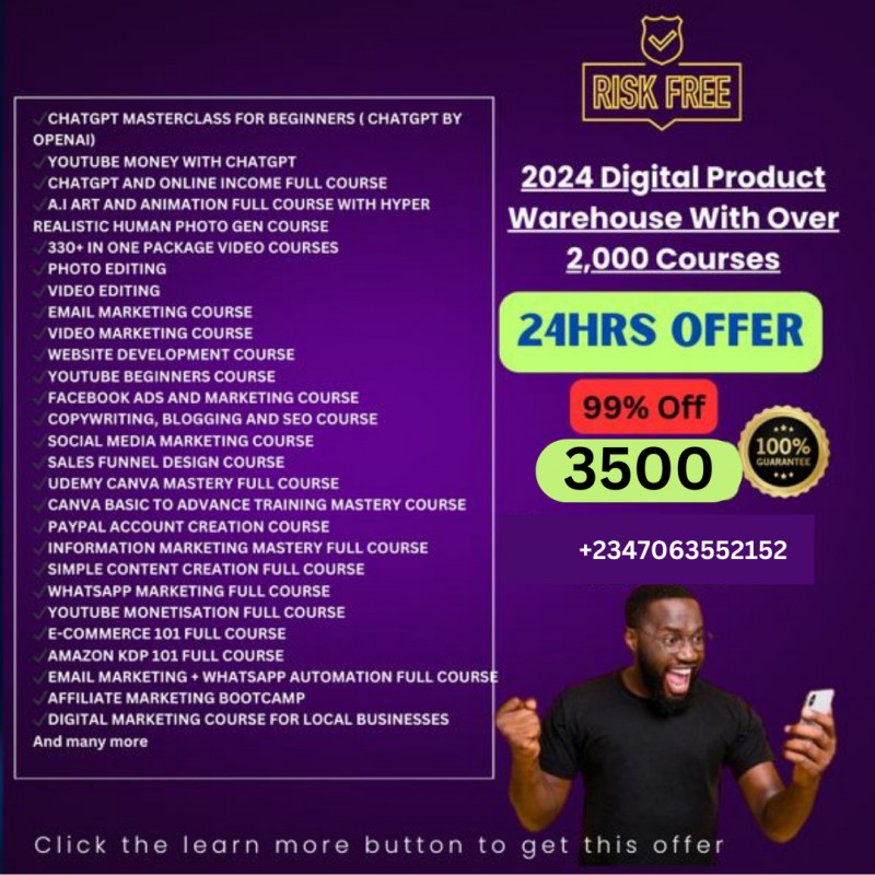 Buy ULTIMATE DIGITAL COURSES LIBRARY by YemiDigitalz on Selar