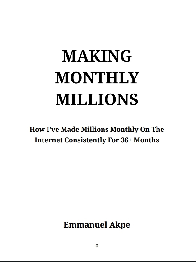 Buy MAKING MILLION'S 💰 MONTHLY by COOL MONEY ENTERPRISE LTD. on Selar