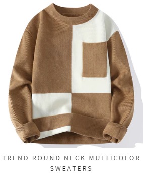 Buy Trend round neck multi colour sweater by AROWOLO SAMUEL on Selar