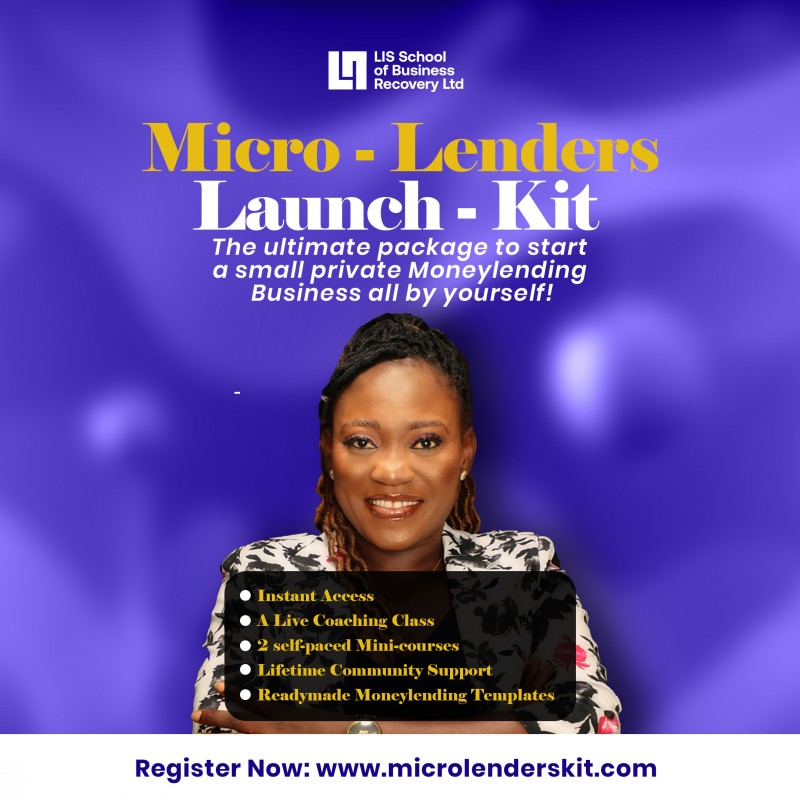 Buy MICRO-LENDERS LAUNCH KIT (MLK) by Precious Toju, Esq. on Selar