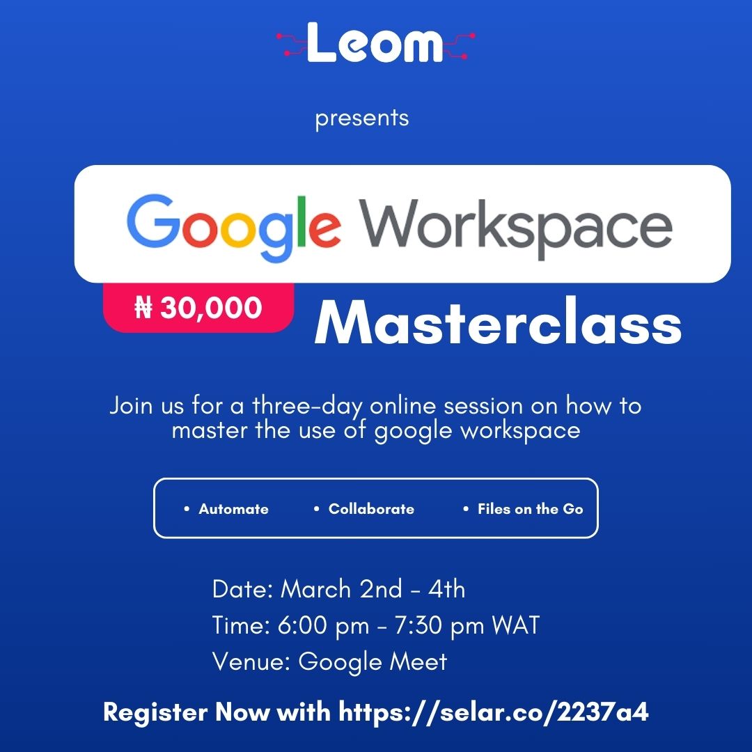 Buy Google Workspace Masterclass by Ayodele Aransiola on Selar