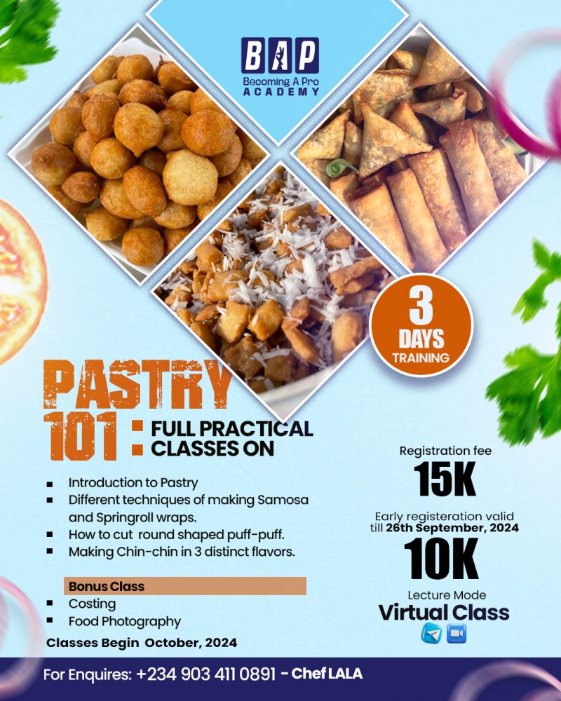 Buy Pastry 101: introduction to pastry (Recorded class Access) by B.A.P ...