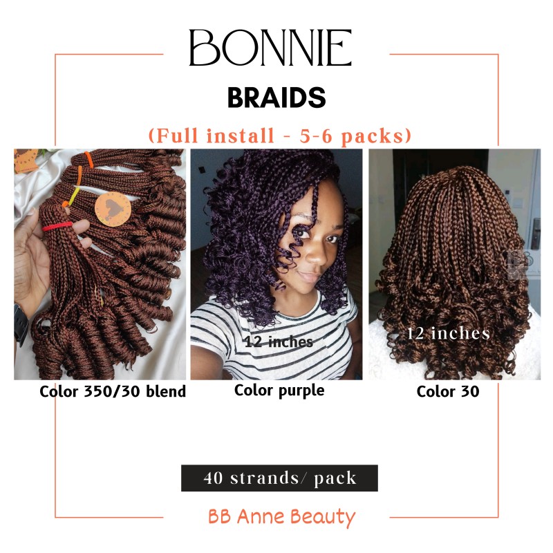 Buy BONNIE BRAIDS | Crochet Braids | Lengths 8-18 inches by BB ANNE ...