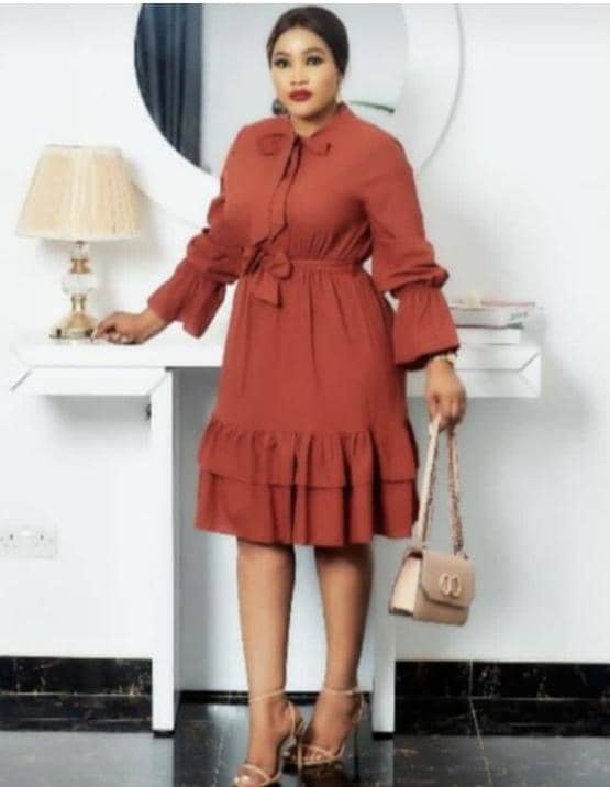 Buy TRENDY CLASSIC ELEGANT GOWN by Bestway clothing on Selar