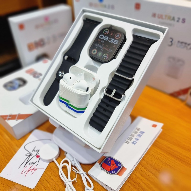 Buy I8 ultra with big 2.0 screen Watch head 2 straps Earpod Free user ...
