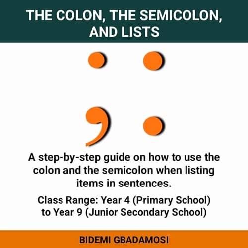 Buy THE COLON, THE SEMICOLON AND LISTS by Bidemi Gbadamosi on Selar