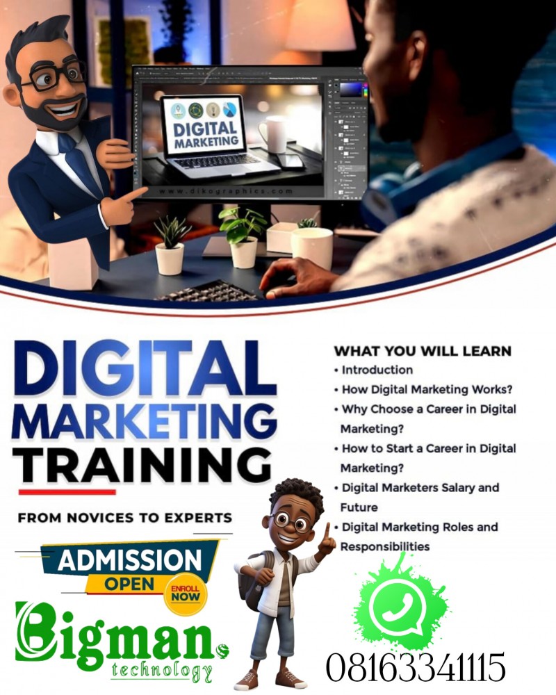 Buy DIGITAL MARKETING ONLINE MASTERCLASS by Bigman Technology on Selar