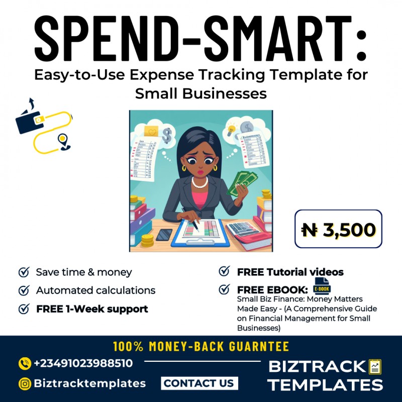 Buy SPEND SMART: Easy-to-Use Expense Tracking Template for Small Businesses by biztrack template ...